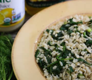 Simple Spinach and Dill Rice