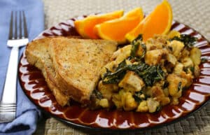 Tofu and Potato Hash Browns