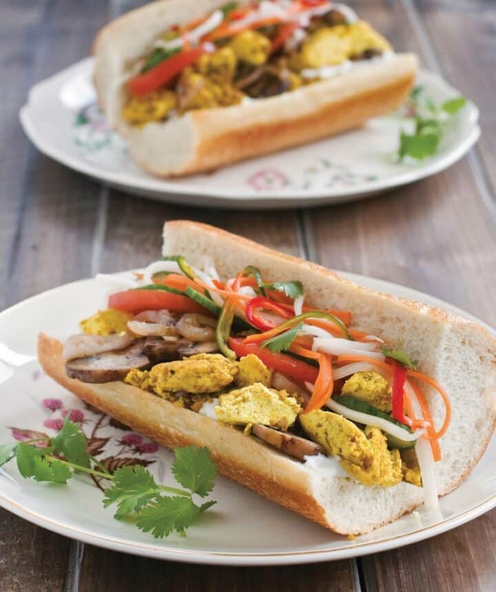 Scrambled Tofu Breakfast Bahn Mi