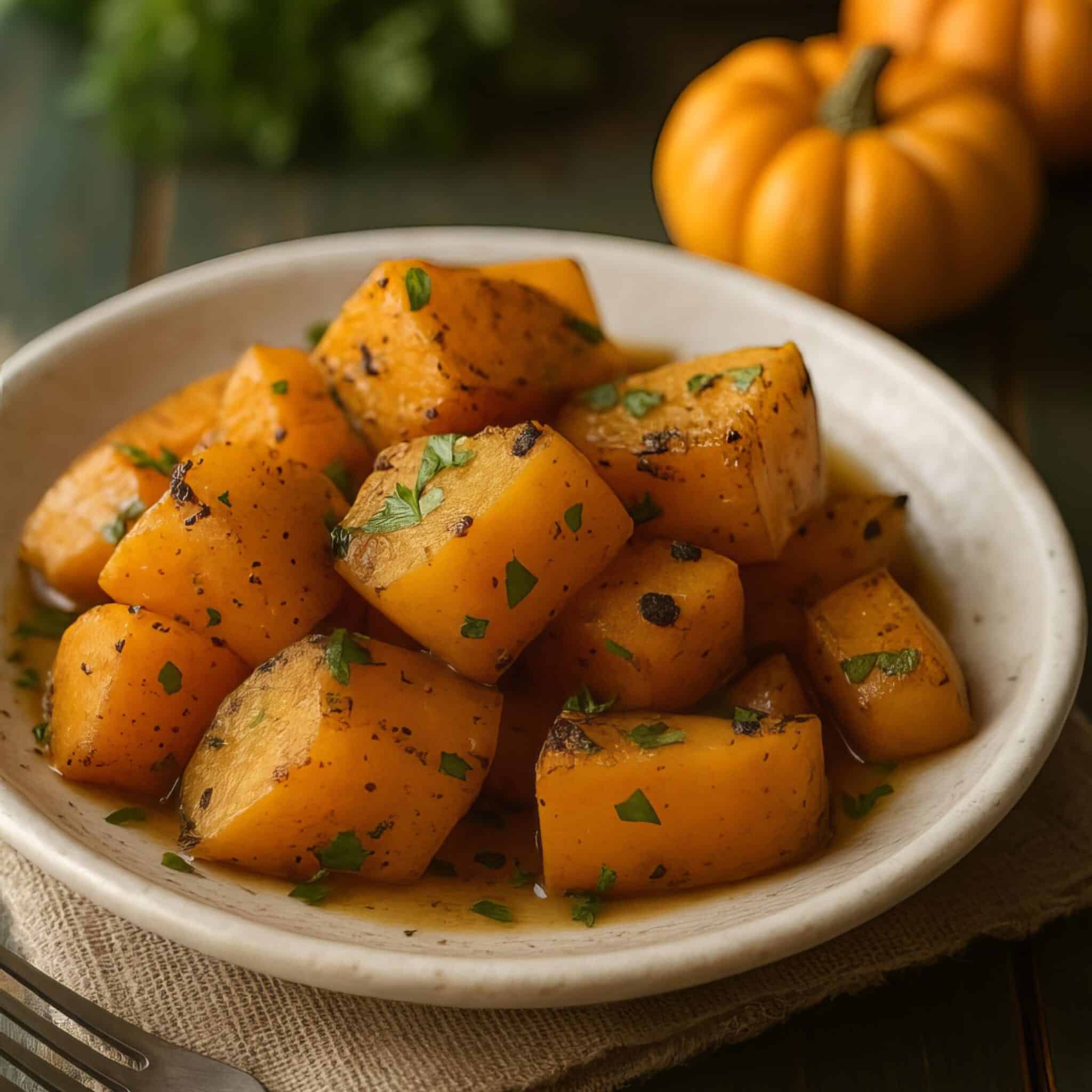 Maple Glazed Butternut Squash – from VegKitchen! – healthylivingportal.com