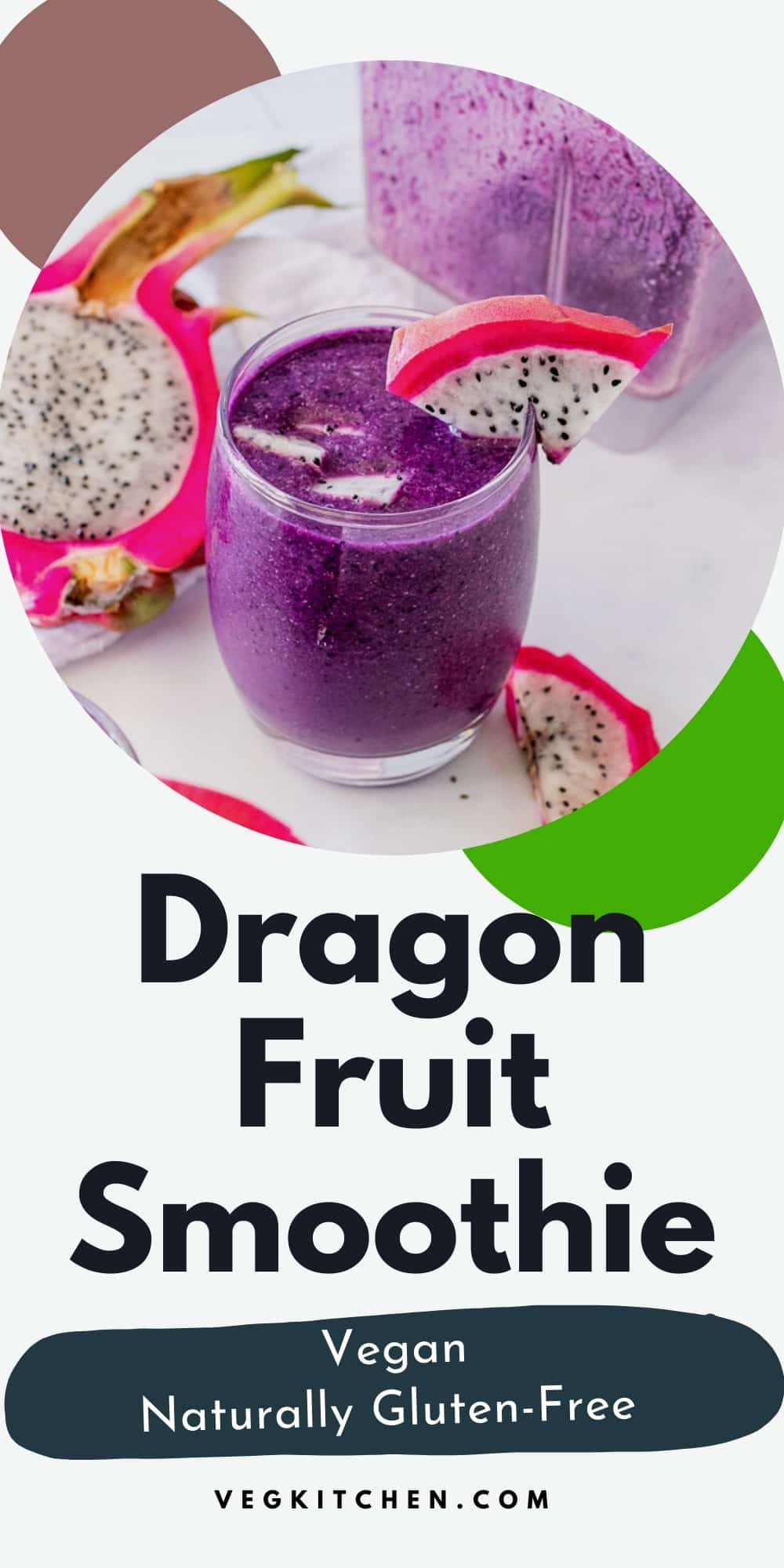 Dragon Fruit Smoothie | Easy Breakfast | VegKitchen