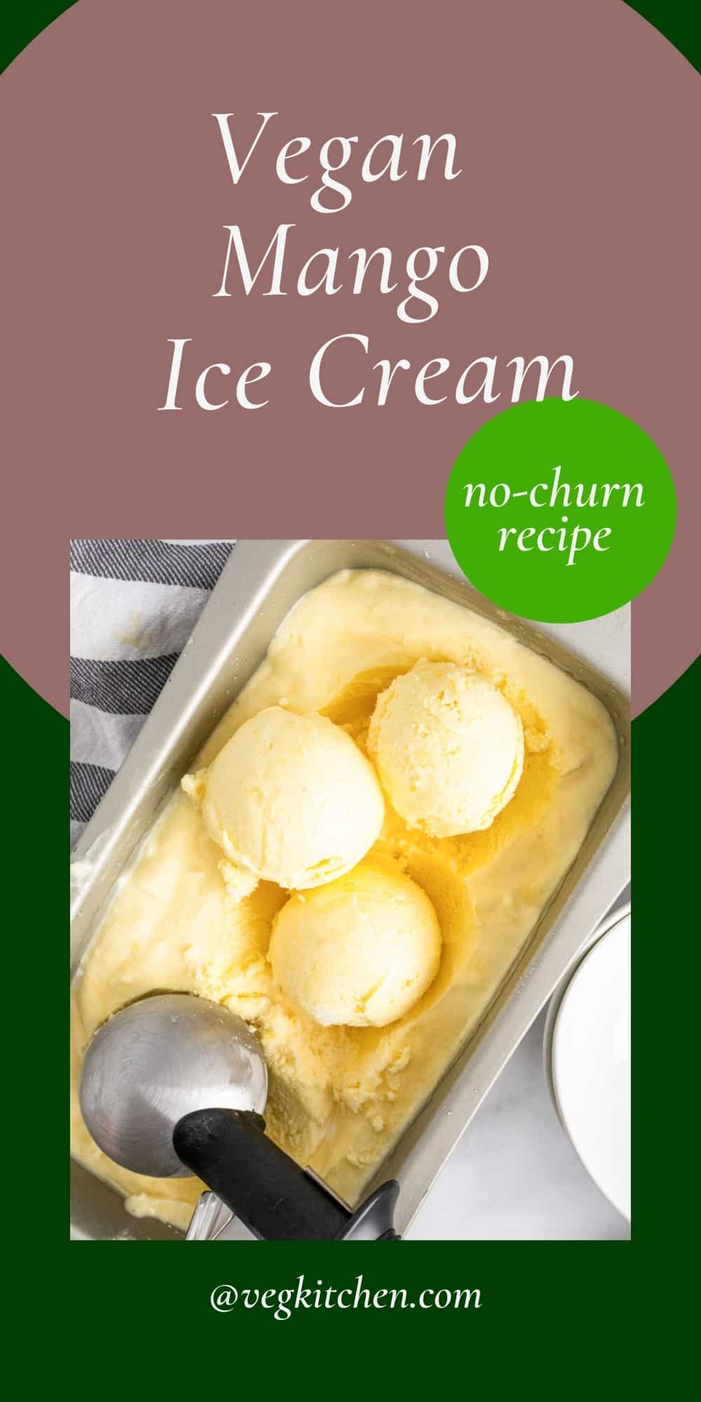 Vegan Mango Ice Cream - 3-Ingredient Dessert - VegKitchen