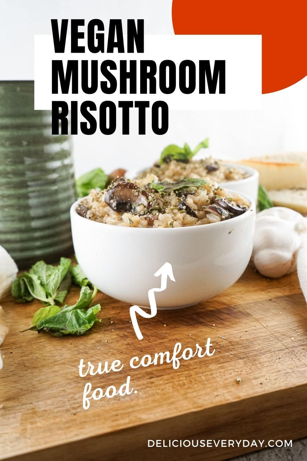 Vegan Mushroom Risotto - Vegan recipes by VegKitchen